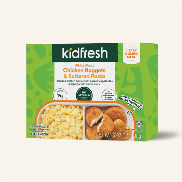 White Meat Chicken Nuggets & Buttered Pasta – Kidfresh